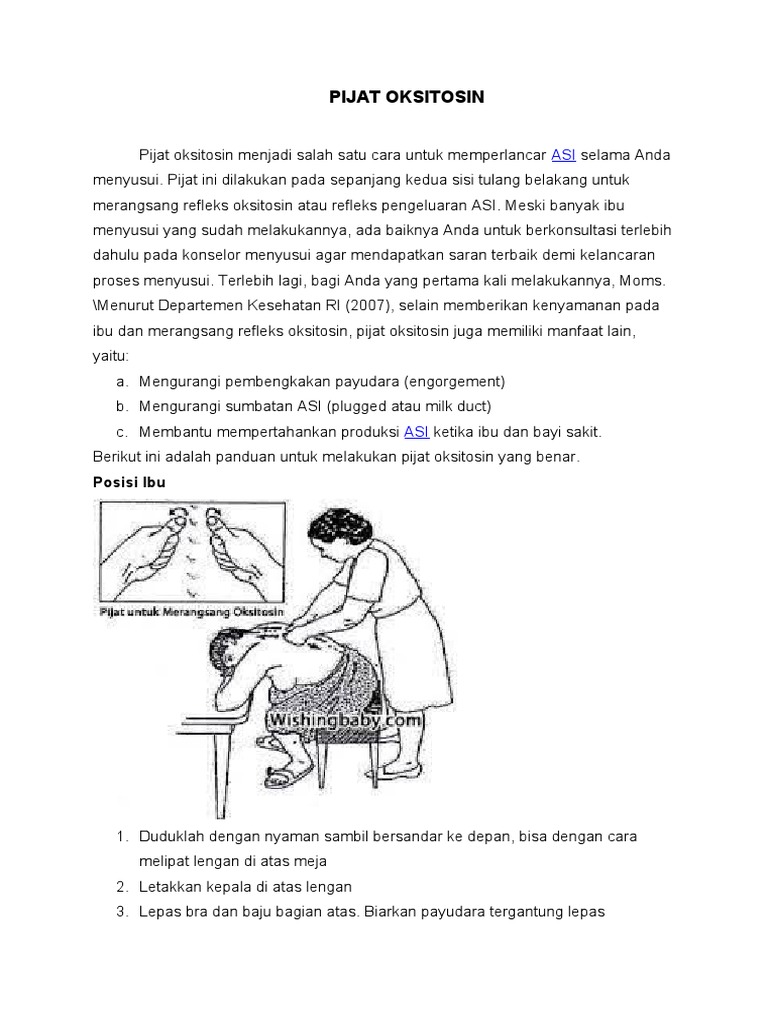 Pijat Oksitosin | PDF