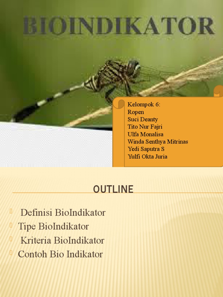 Definisi dan Tipe Bioindikator | PDF