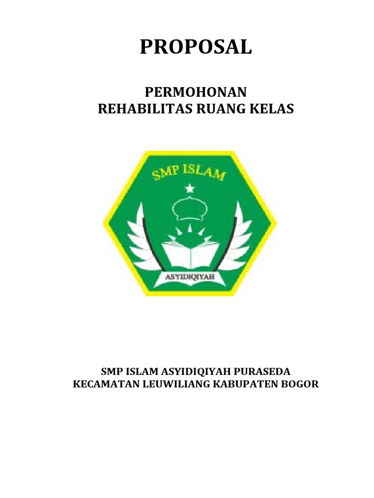 Proposal Rehab Sekolah (Acc) | PDF