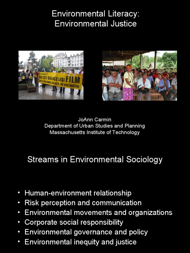 Environmental Literacy: Environmental Justice | PDF | Governance | Justice