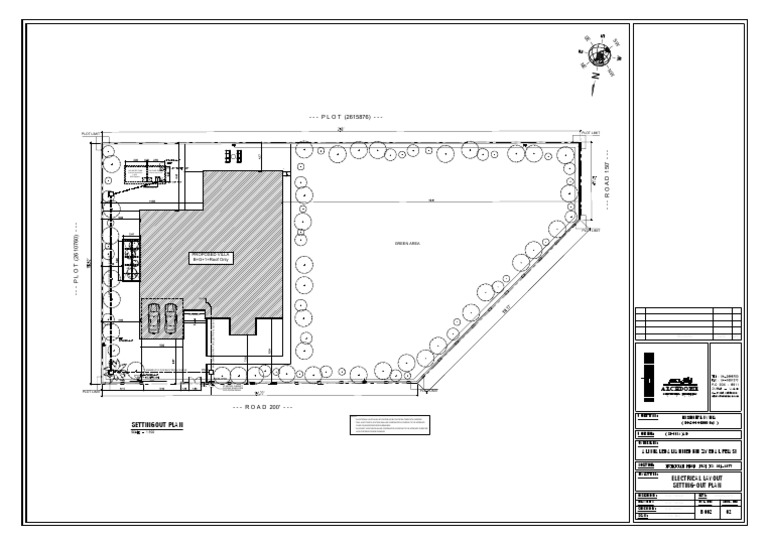 Setting Out Plan | PDF | Building Engineering | Nature