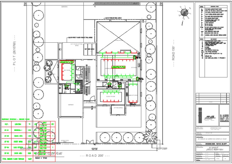 Palm Tree: Ac Layout Basement Floor Plan Ac Layout Ground Floor Plan ...