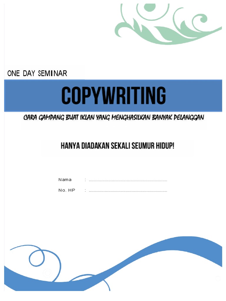 PDF Modul Contekan Copywriting | PDF