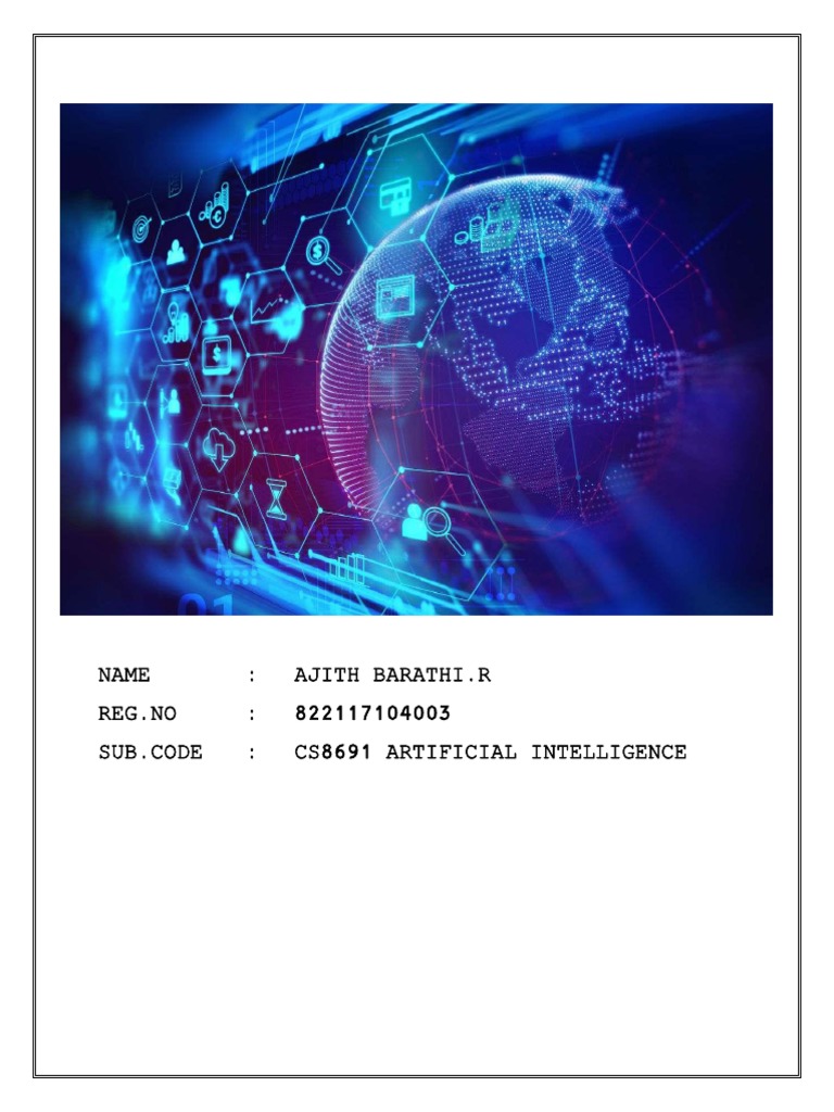 Ajith's Artificial Intelligence Assignment Unit2 PDF | PDF ...