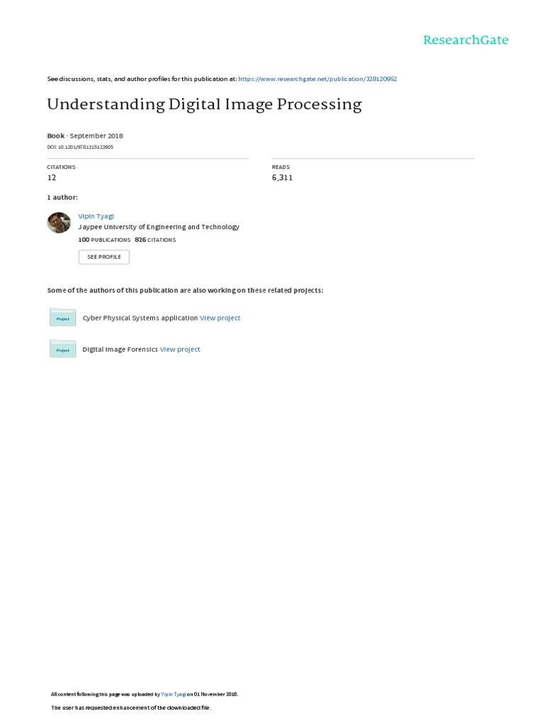 Understanding Digital Image Processing | PDF | Eye | Retina