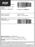 Blue Dart Proforma Invoice Template | PDF