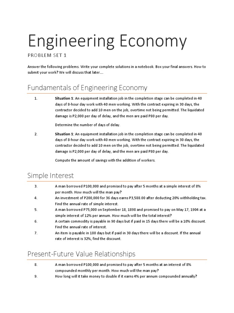 Fundamentals of Engineering Economy | PDF | Interest | Interest Rates
