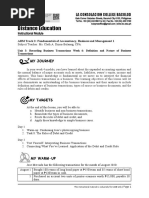 FABM-1 - Module 1 - Intro To Accounting | PDF | Debits And Credits ...