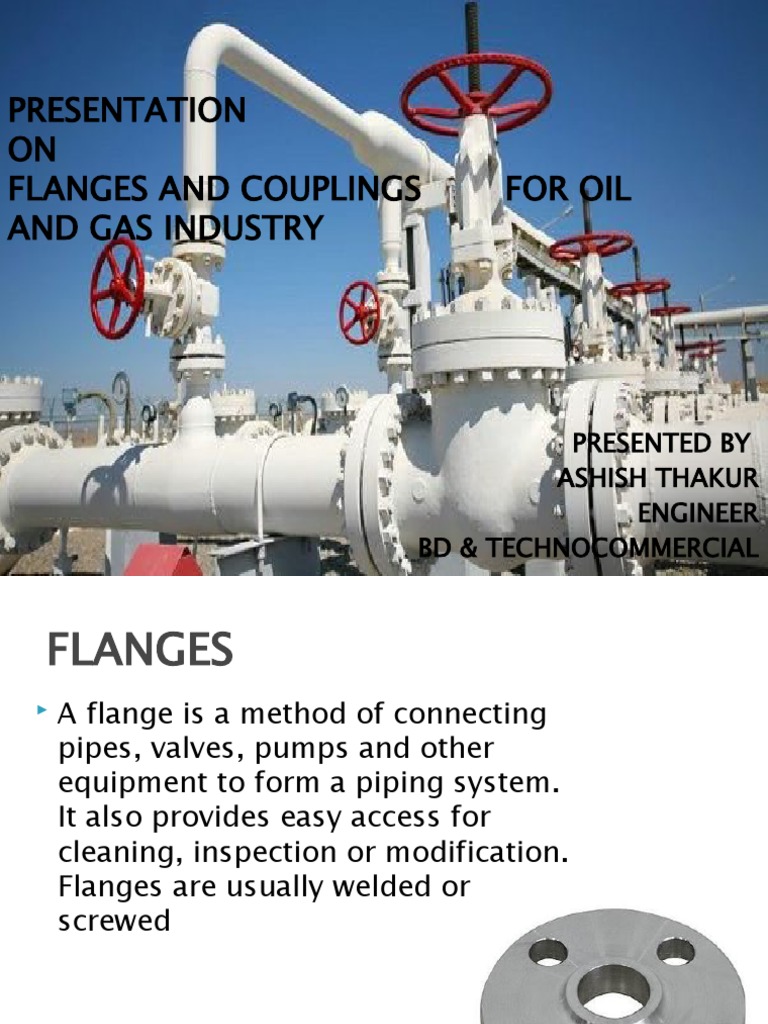 PRESENTATION Flanges Andd Couplings | PDF | Pipe (Fluid Conveyance ...