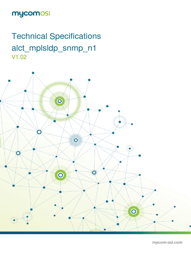 Technical Specifications Alct - MPLSLDP - SNMP - n1 | PDF | Osi Model | Object (Computer Science)