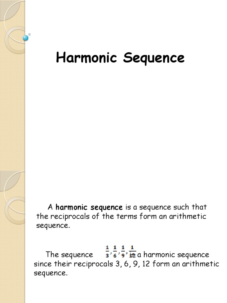 Understanding Harmonic and Fibonacci Sequences | PDF