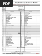 Roller Compactor Inspection Checklist | PDF | Wheeled Vehicles | Car