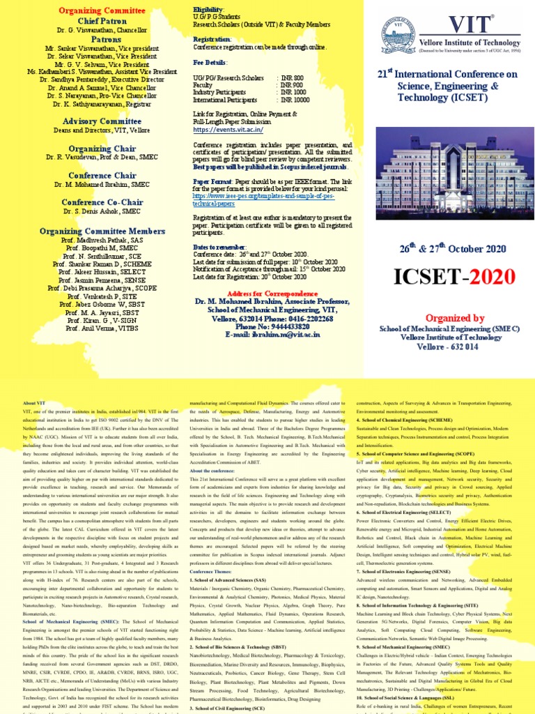 ICSET 2020: Biotechnology Conference in India | PDF | Biotechnology ...