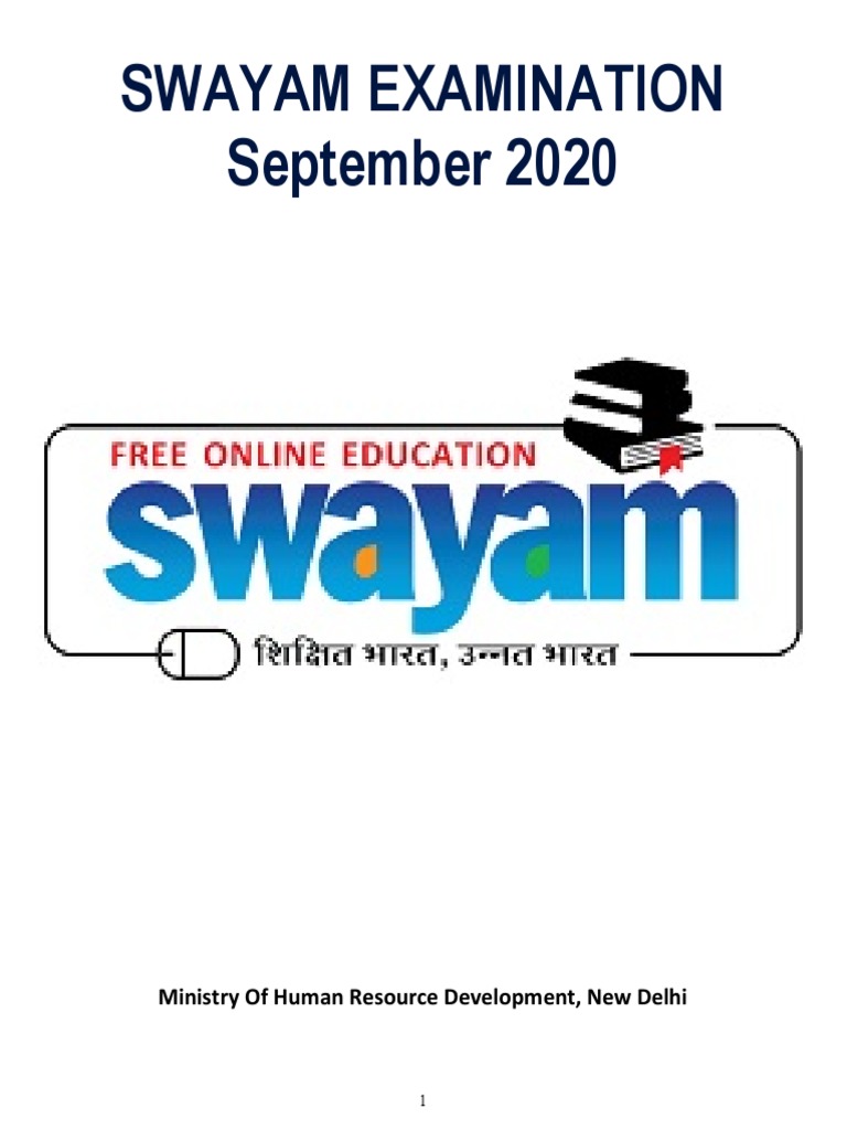GUIDELINE SWAYAM EXAM 2 Updated | PDF | Payments | Test (Assessment)