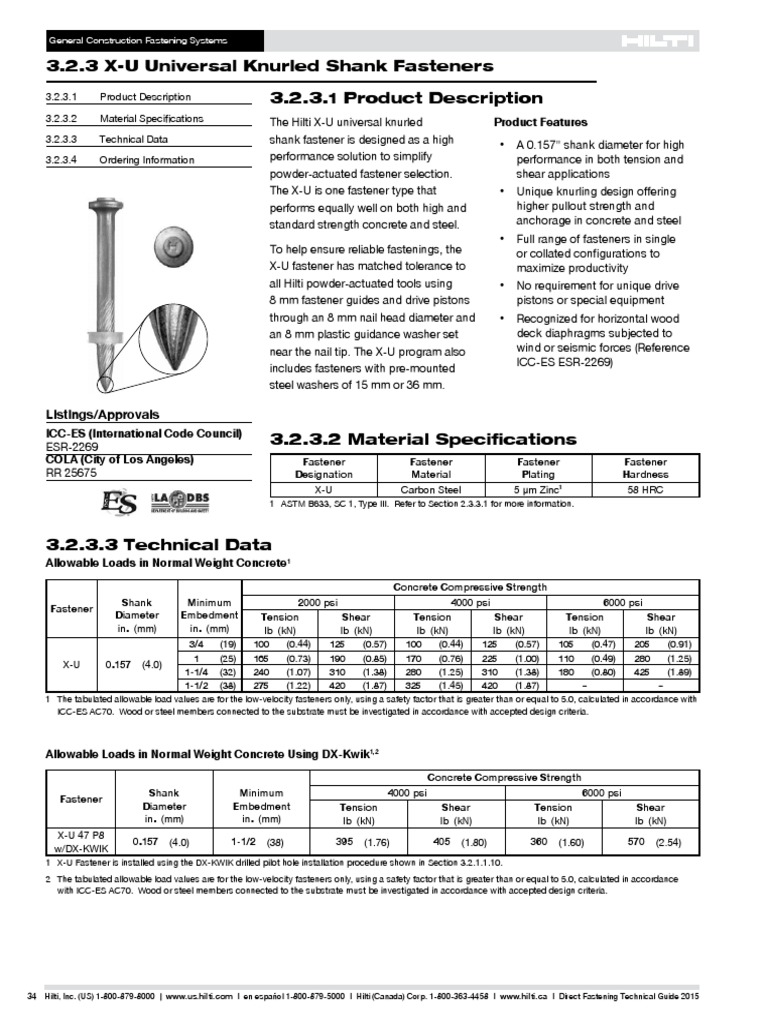Construction Fastening Guide | PDF | Civil Engineering | Economic Sectors