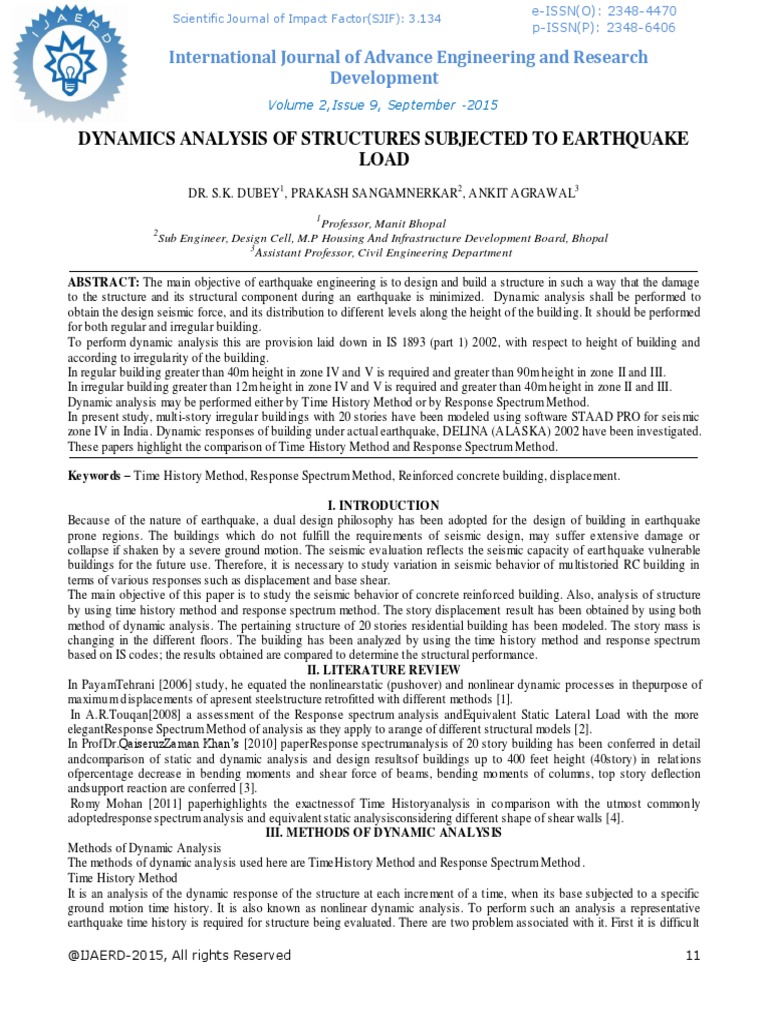 Earthquake Dynamics for Engineers | PDF | Applied And Interdisciplinary ...