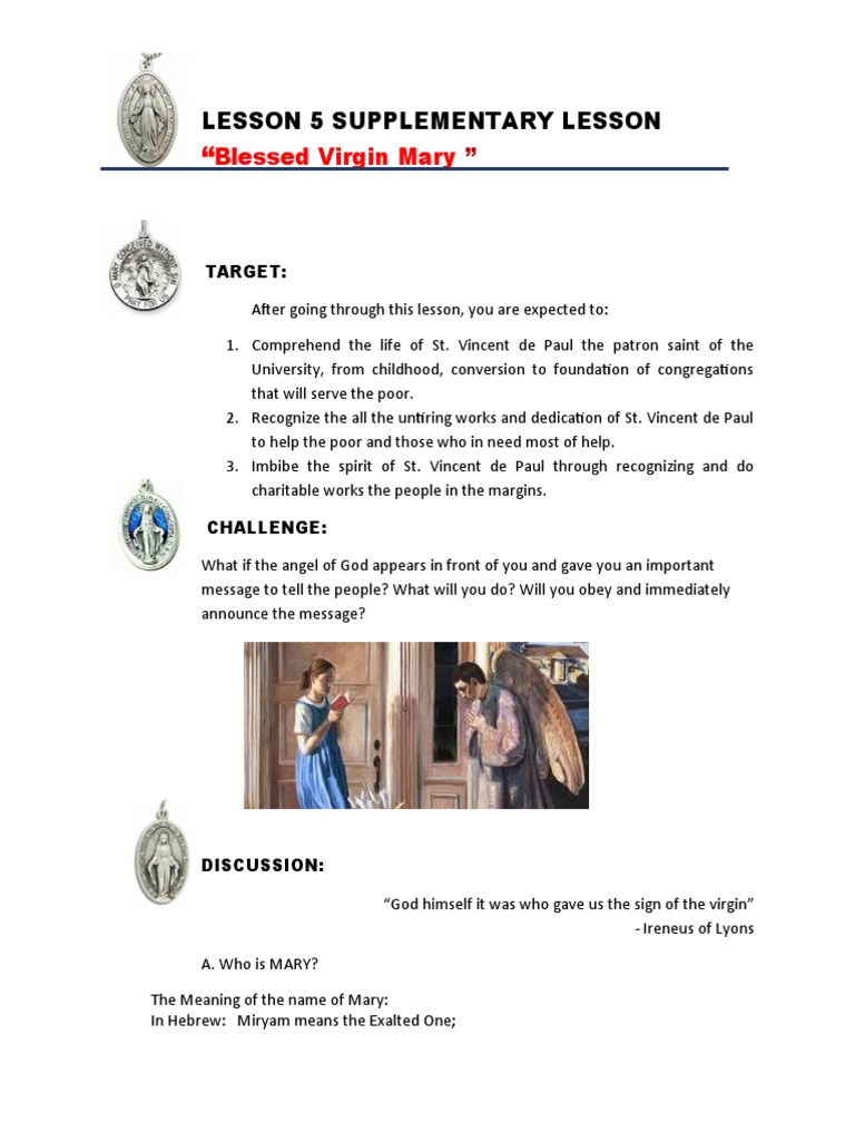 Blessen Virgin Mary Pdf Mary Mother Of Jesus Catholic Church