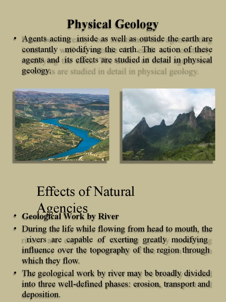 Lec - II Geological Action of River | PDF | Sediment | Erosion