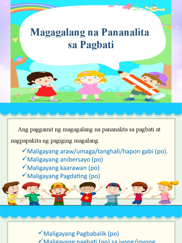 Magagalang na Pananalita