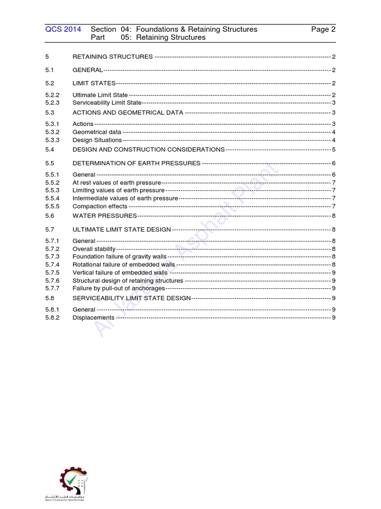 04-5 Retaining Structures | PDF | Deep Foundation | Soil Mechanics