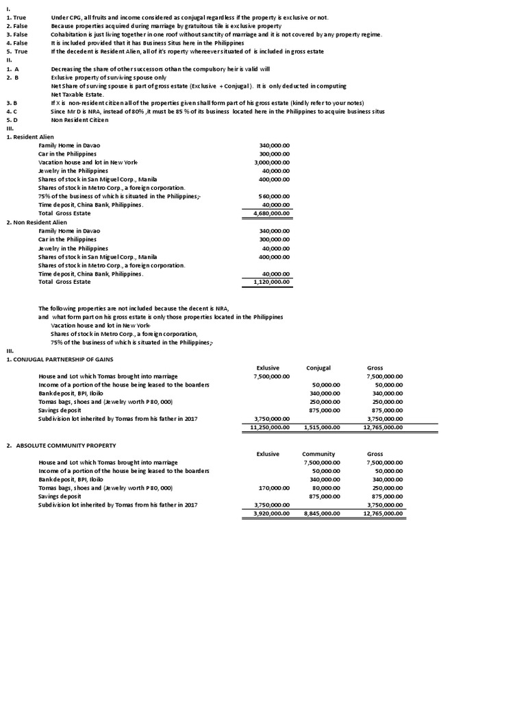 ANSWER KEY (Mid-Term Quiz 1) | PDF | Philippines | Taxes