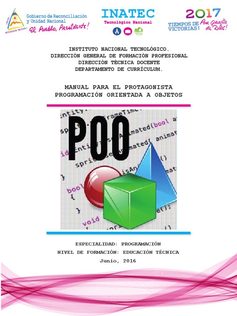 Manual de Programacion Orientada A Objetos PDF | PDF | Objeto (informática) | Herencia ...