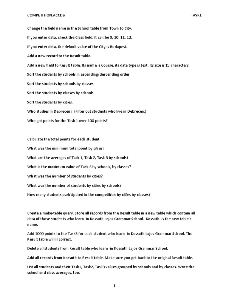 Add 1000 Points To The Task3 For Each Student Who | PDF