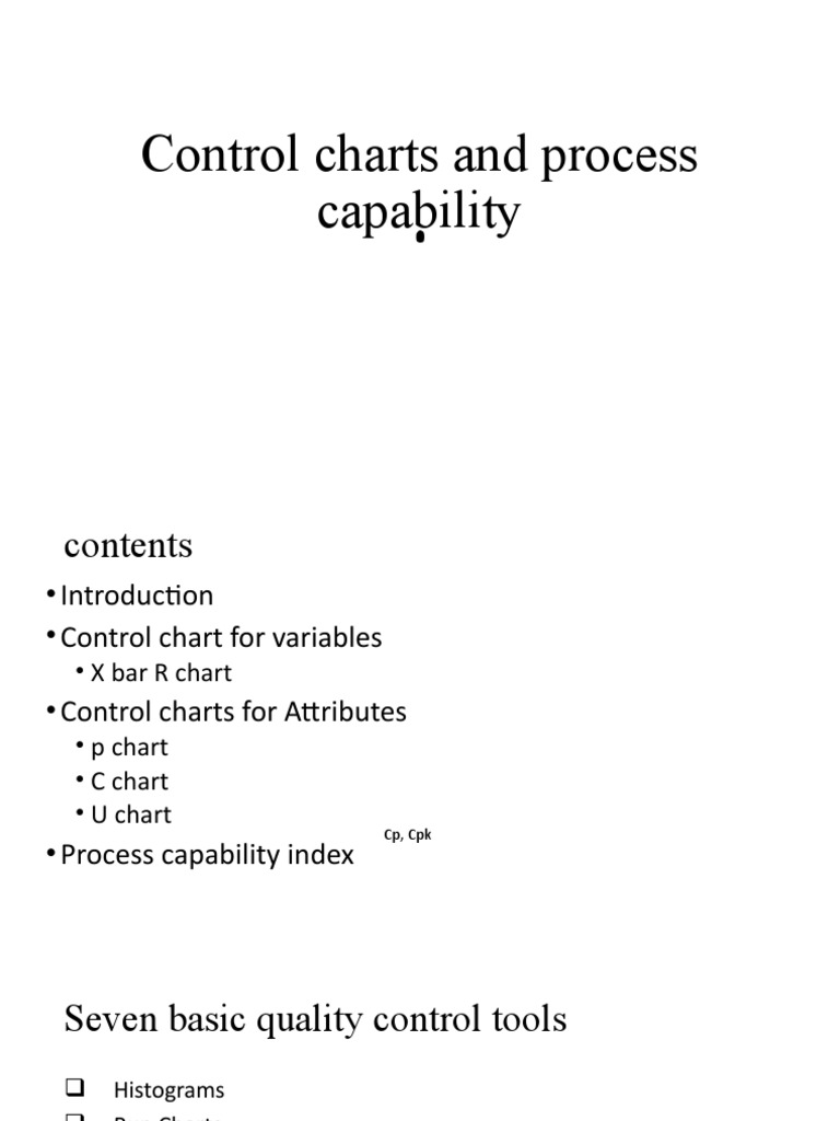 Control Charts and Process Capability | PDF | Statistical Analysis ...