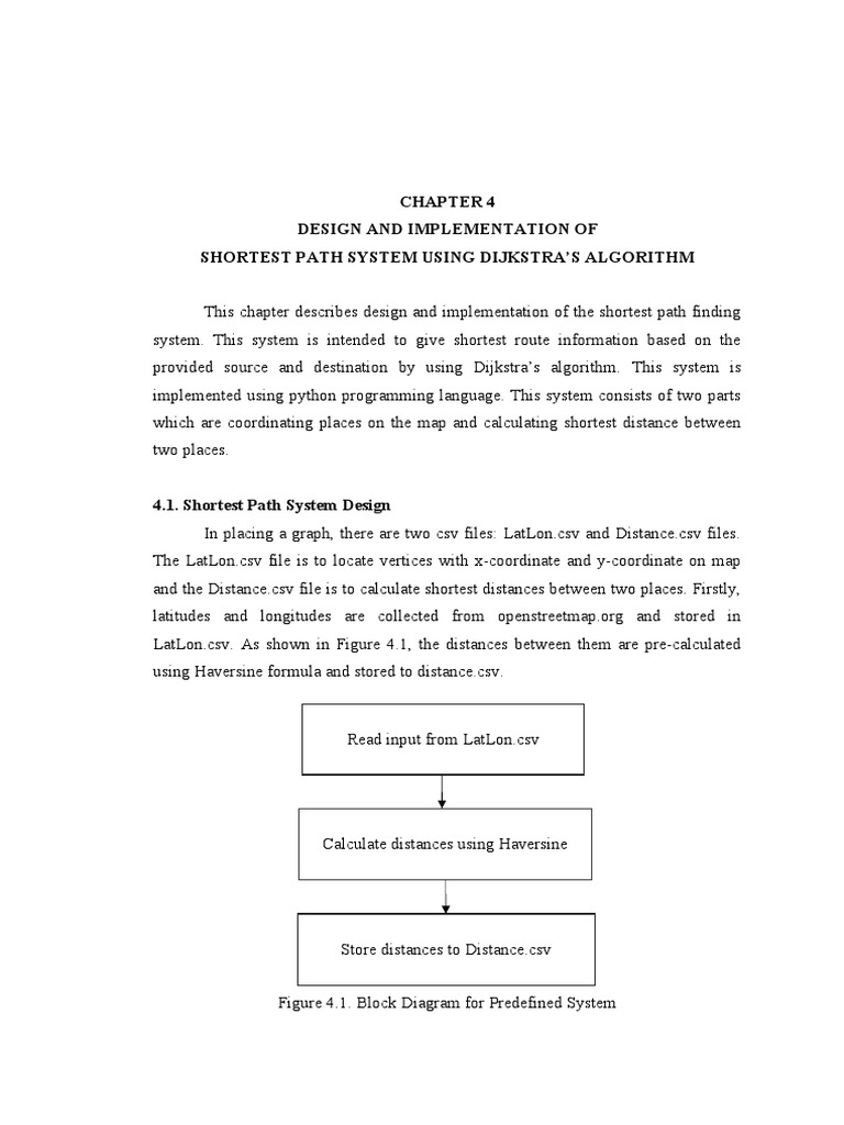 Design and Implementation of Shortest Path System Using Dijkstra'S ...