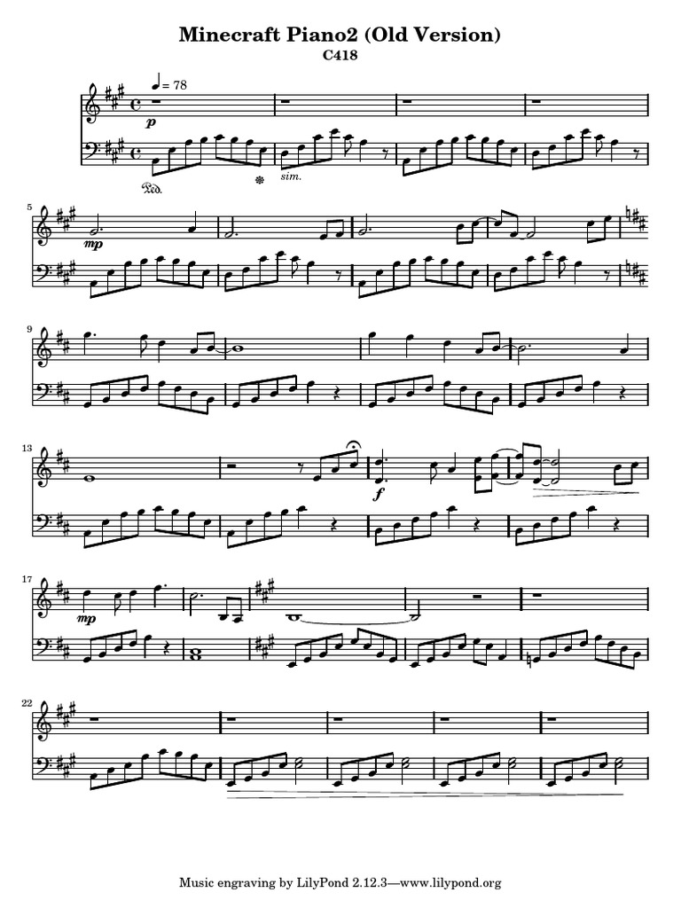 Minecraft Song Piano 2 PDF | PDF | Business
