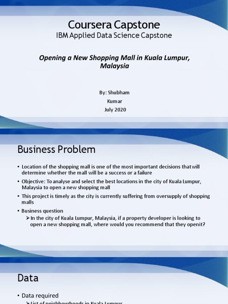 Coursera Capstone: IBM Applied Data Science Capstone | PDF | Cluster Analysis | Computing