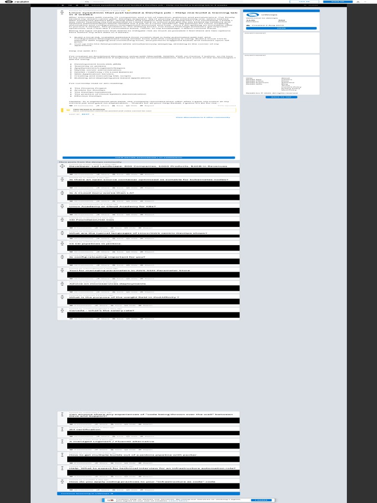 Linux Sysadmin That Just Landed A DevOps Job - Help Me Build A Training ...