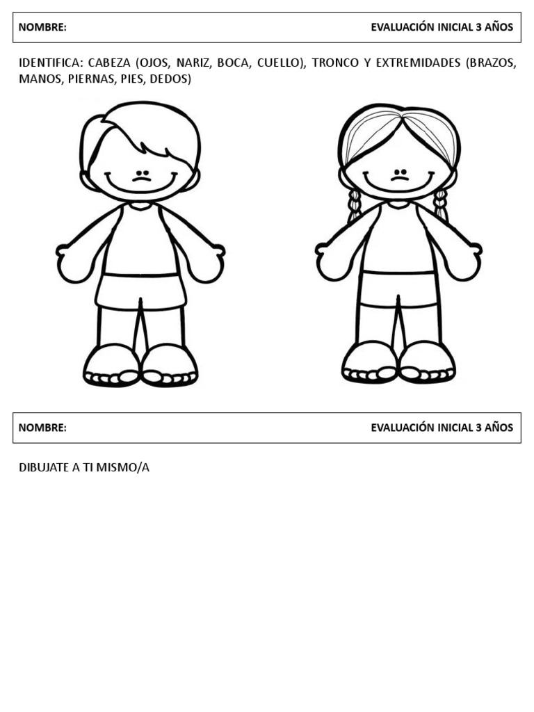 Evaluación Inicial 3 Años | PDF