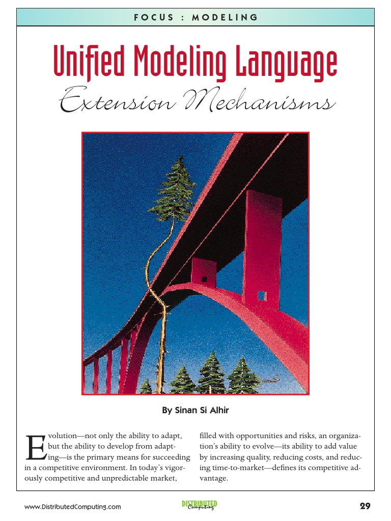 UML Extension Mechanisms Overview | PDF | Conceptual Model | Markup ...