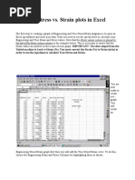 Analysis of Tensile Test Data Using MS Excel | PDF | Stress (Mechanics ...