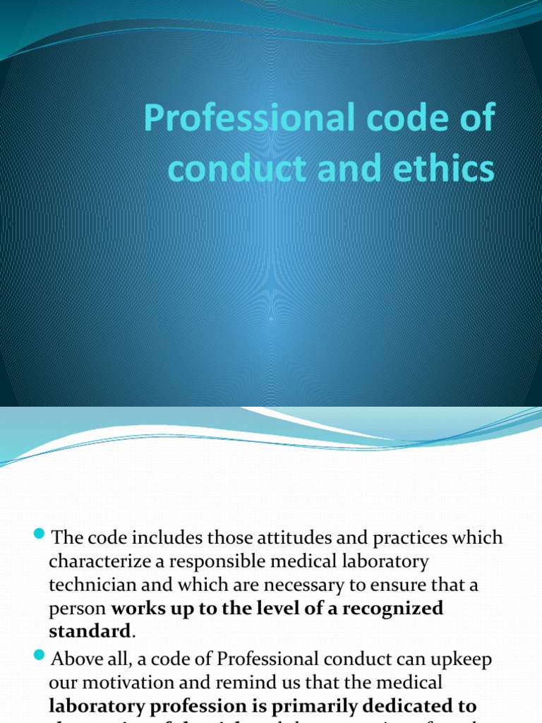 Levels of Profession Codes & Conduct | PDF | Medical Laboratory ...