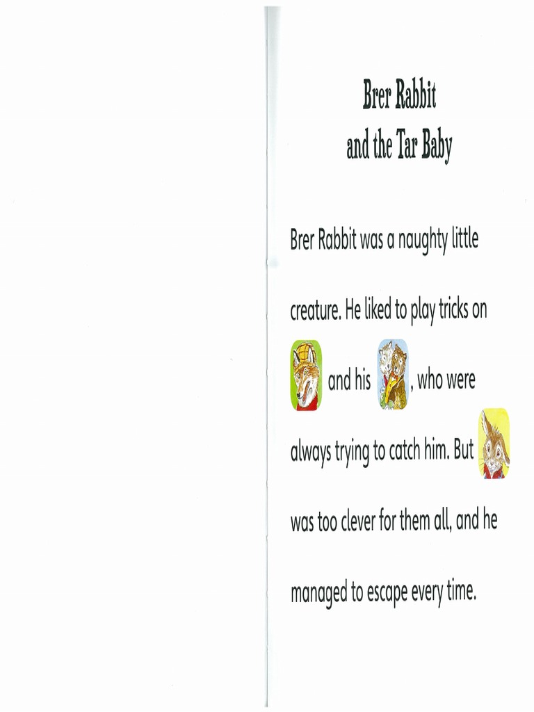 Brer Rabbit and The Tar Baby | PDF