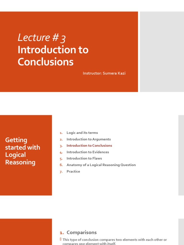 Understanding Types of Conclusions in Logic | PDF | Causality | Argument