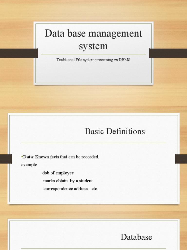 File System Vs DBMS | Download Free PDF | Database Transaction | Databases
