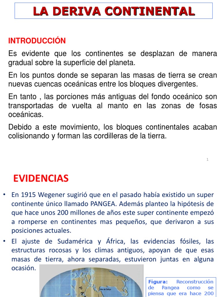 La Deriva Continental | PDF | Continente | glaciar