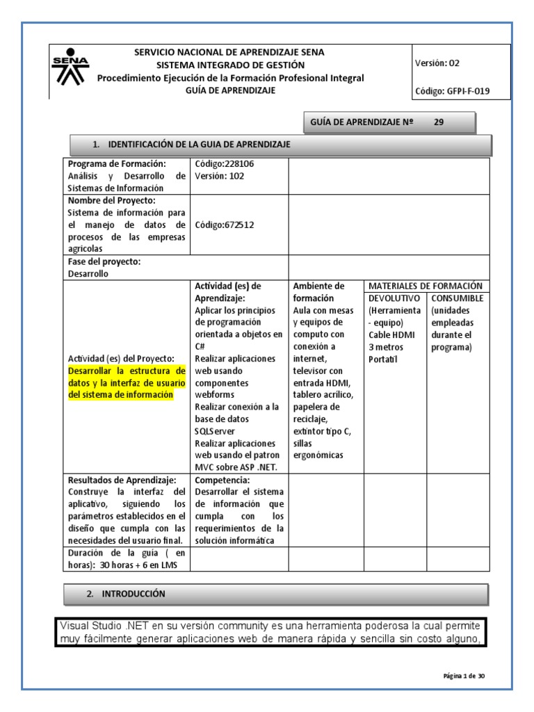 Guia 33 C Asp Net Core Mvc Pdf Net Framework Servidor Sql De