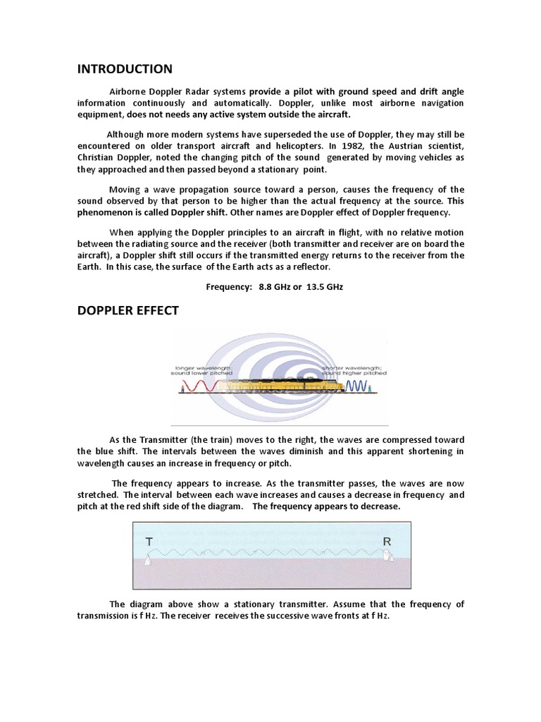 Doppler Navigation System | PDF | Doppler Effect | Radar