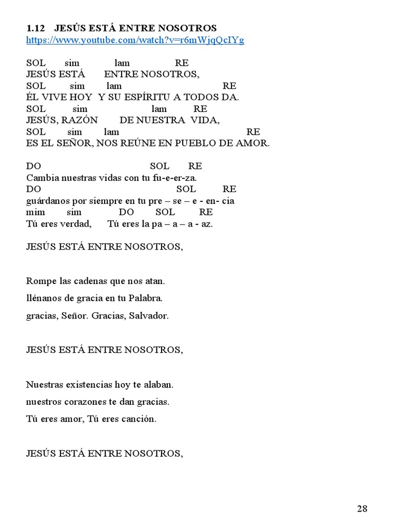 Jesus Esta Entre Nosotros PDF | PDF