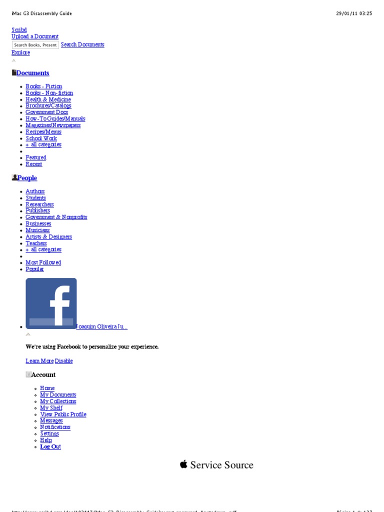 Imac G3 Disassembly Guide | PDF | Mac Os | Computer Related Introductions
