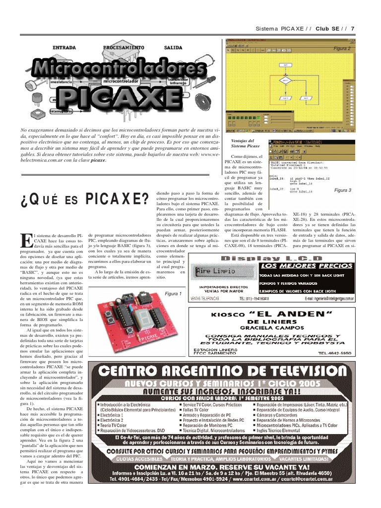 Que Es PICAXE PDF | PDF | Microcontrolador | Terminal de computadora