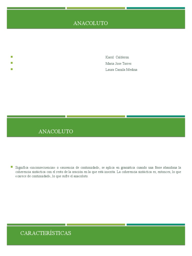 Analisis Anacoluto | PDF | Oración (Lingüística) | Comunicación humana