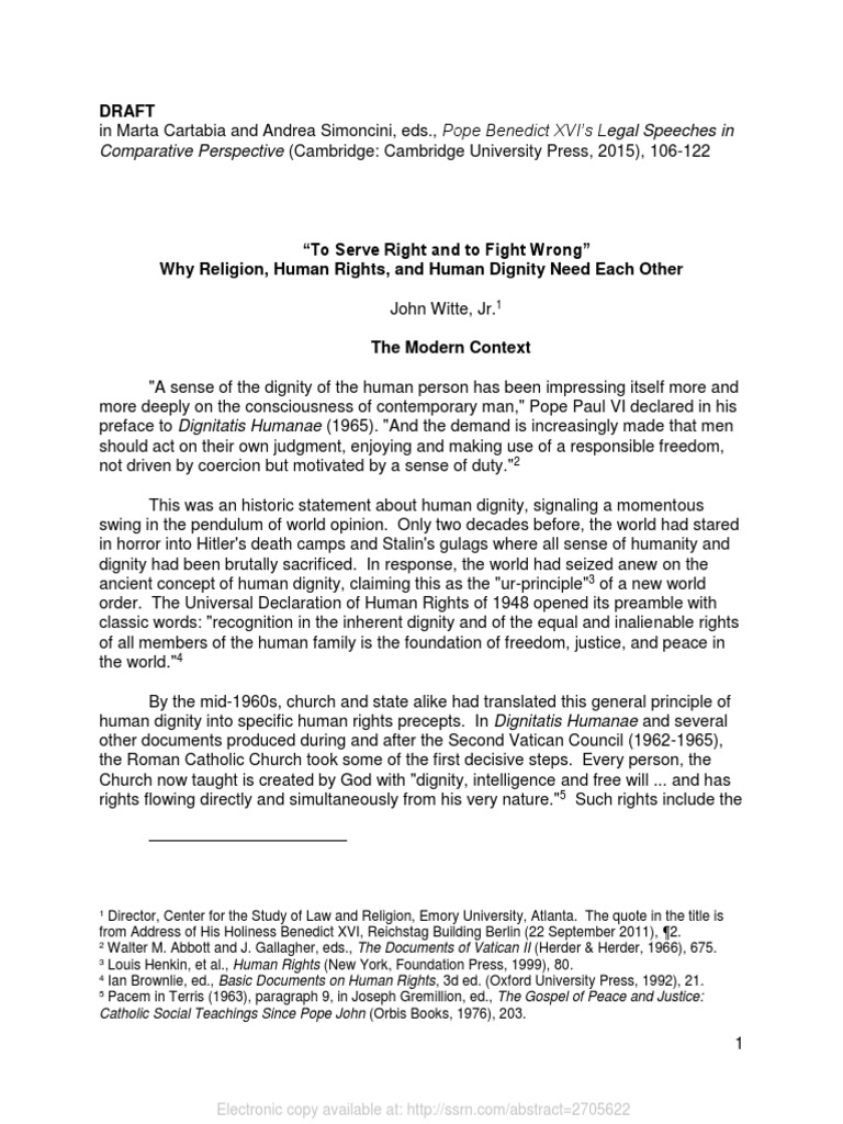 Religion and Human Rights Interconnection | PDF | Human Rights | Rights