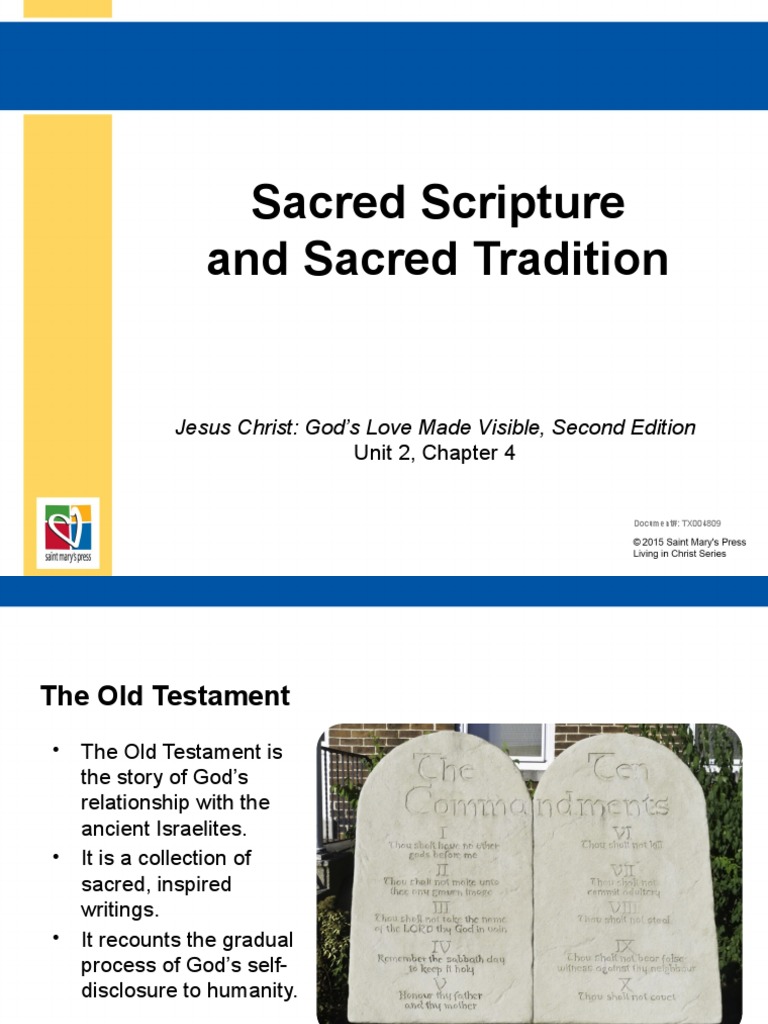 8th Grade Sacred Scripture Tradition Slides | PDF | New Testament ...