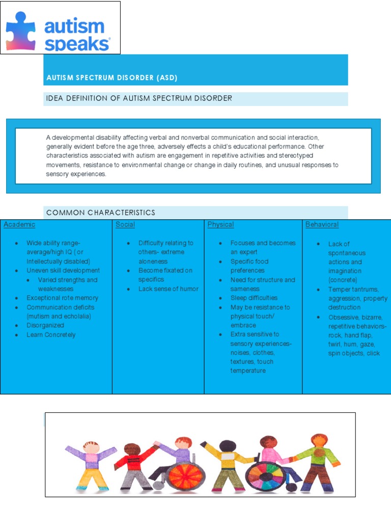 Autism Spectrum Disorder Fact Sheet | PDF | Autism Spectrum | Social Skills