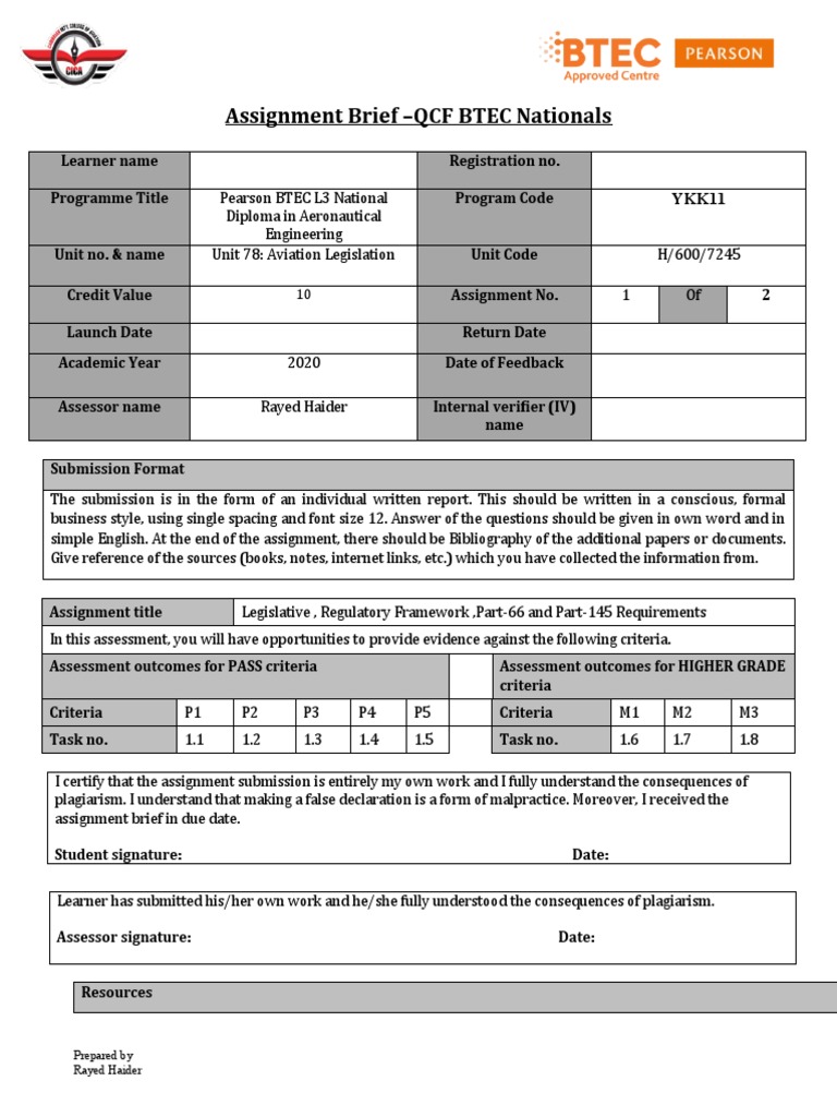 Understanding Aviation Legislation: An Analysis of EASA Part-M, Part ...